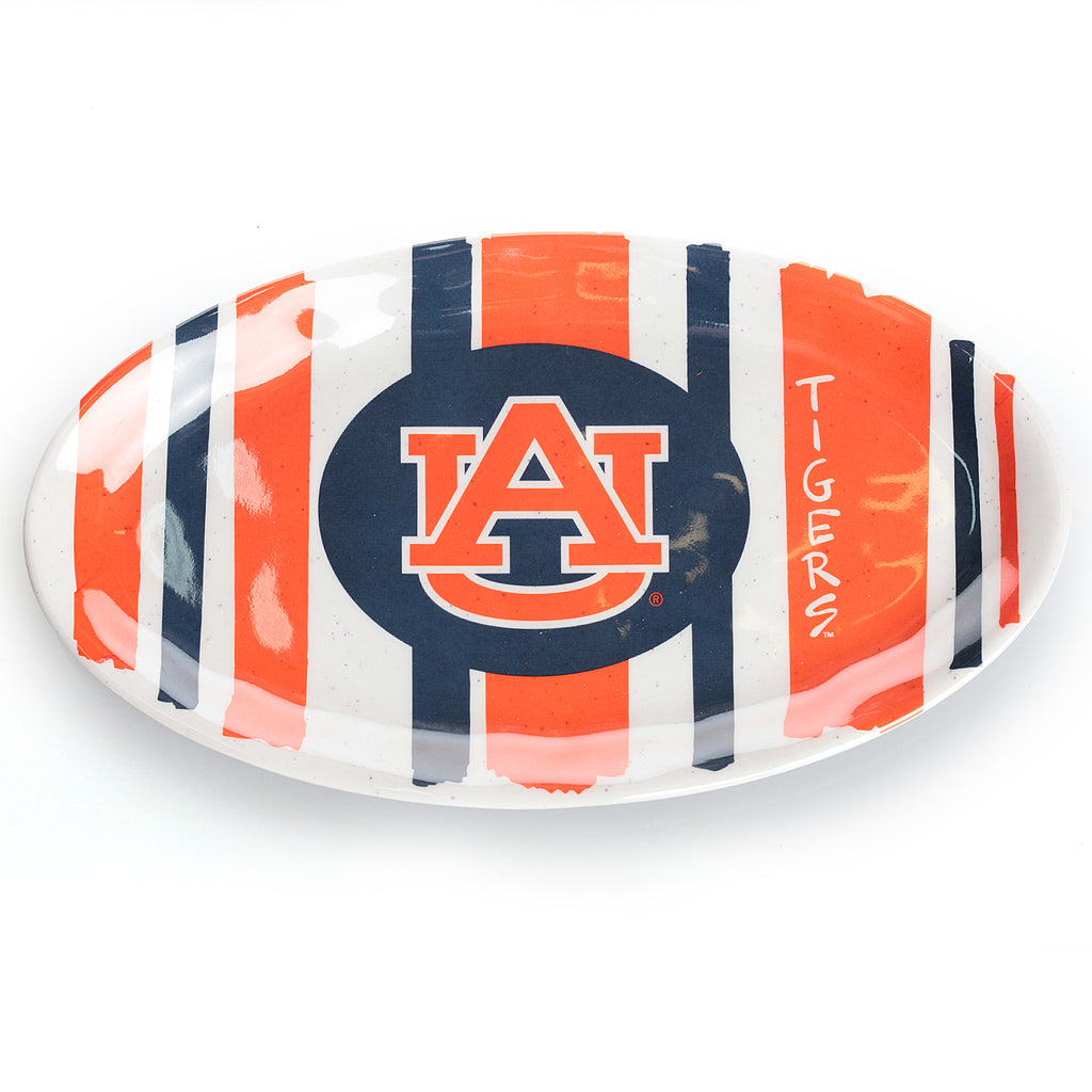Oval Striped Heavy Melamine Platter – Auburn Art